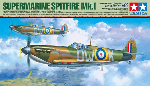 Supermarine Spitfire Mk. I - Plastbyggesæt - Holte Modelhobby