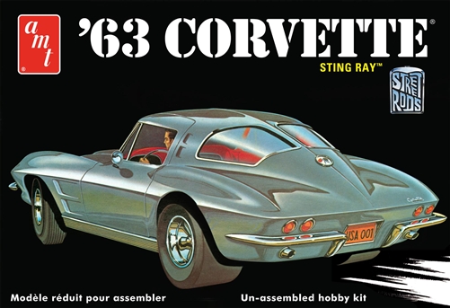 AMT 1963 Chevy Corvette 1/25 - Plastbyggesæt - Holte Modelhobby
