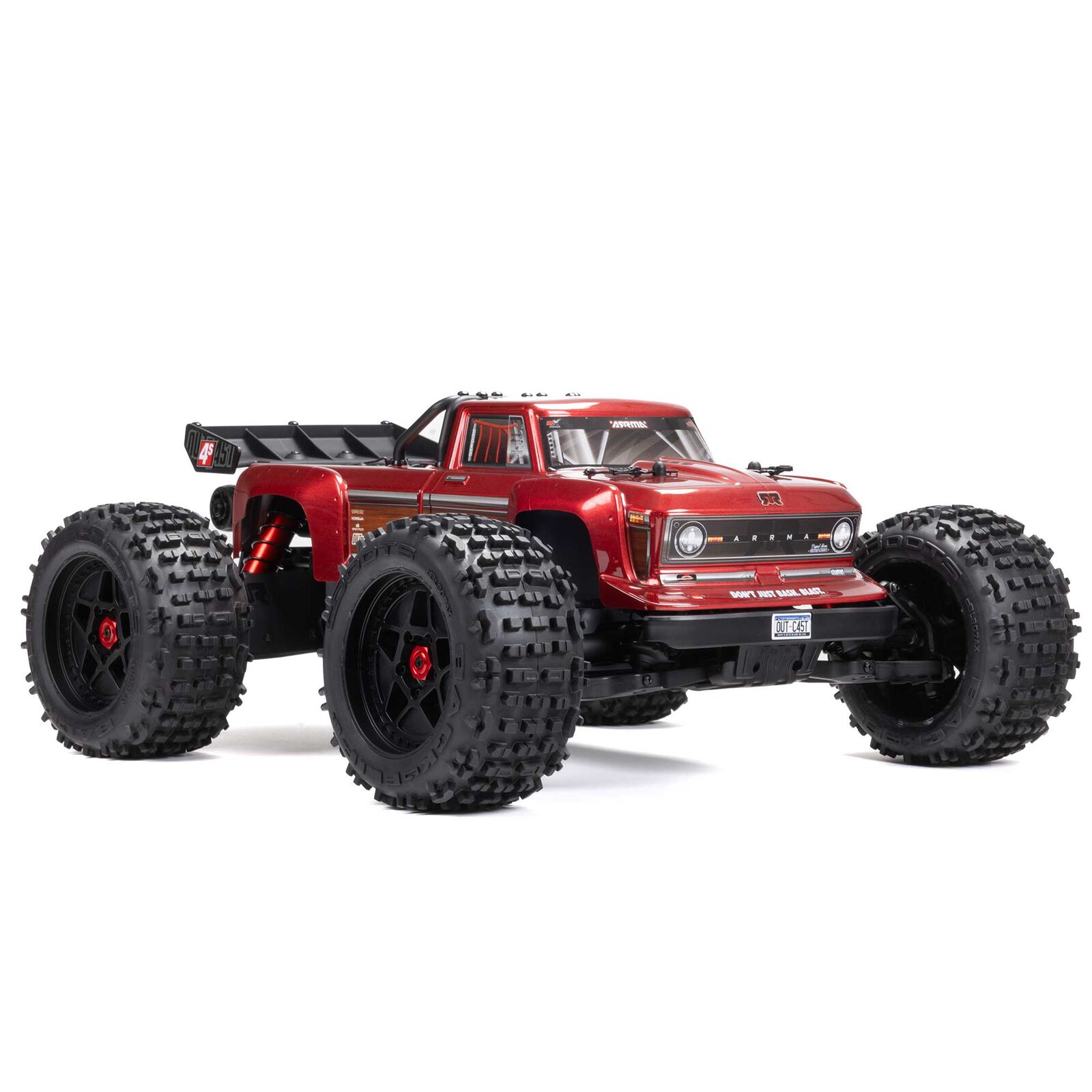 Arrma 1/10 Outcast 4X4 4S V2 BLX Stunt Truck RTR, rød - Elektrobiler ...