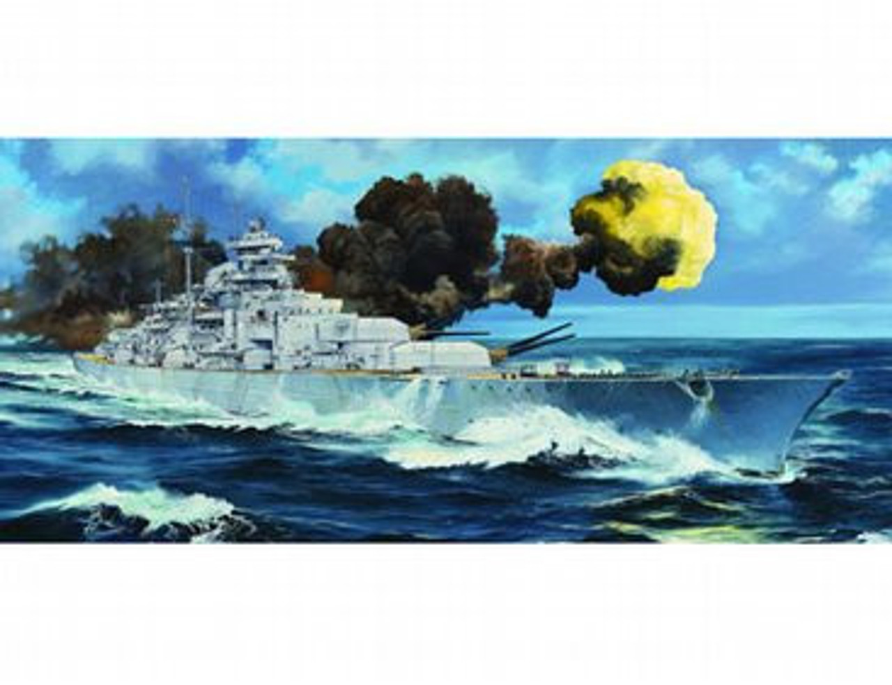 Trumpeter Bismarck slagskib 1/200 - Plastbyggesæt - Holte Modelhobby