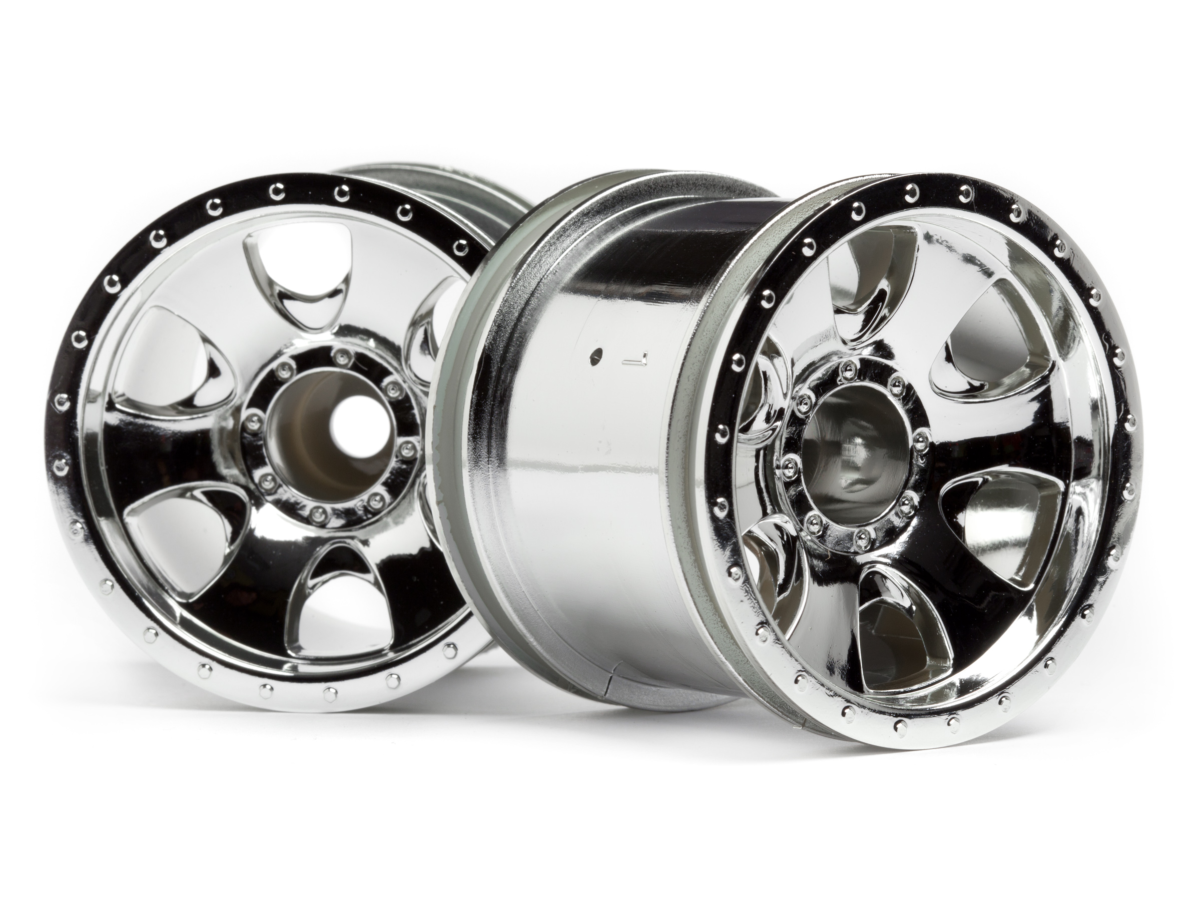 WARLOCK WHEEL CHROME (2.2in/2pcs) FIRESTORM/E-FIRESTORM/MT2 HPI ...
